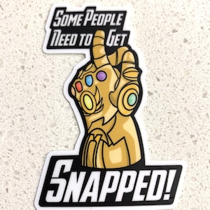 Infinity Gauntlet Sticker, Infinity Stones Sticker, Marvel Sticker ...