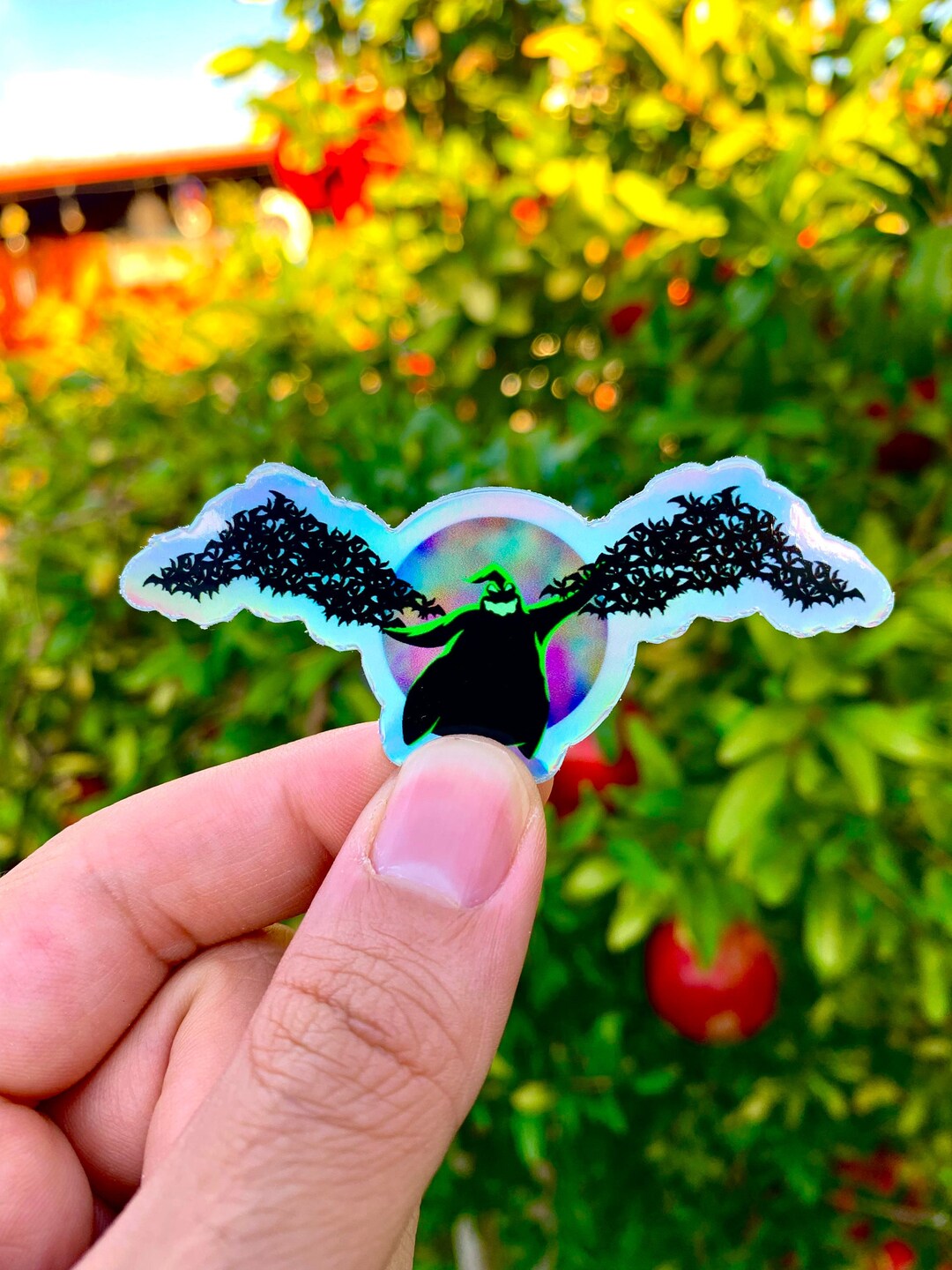 Oogie Boogie Holographic Sticker, Oogie Boogie Sticker, Holographic ...