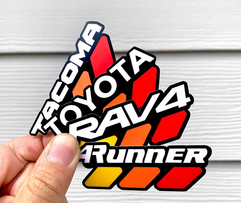 RAV4 Sticker, RAV4 Holographic Sticker, Toyota Sticker, Toyota ...