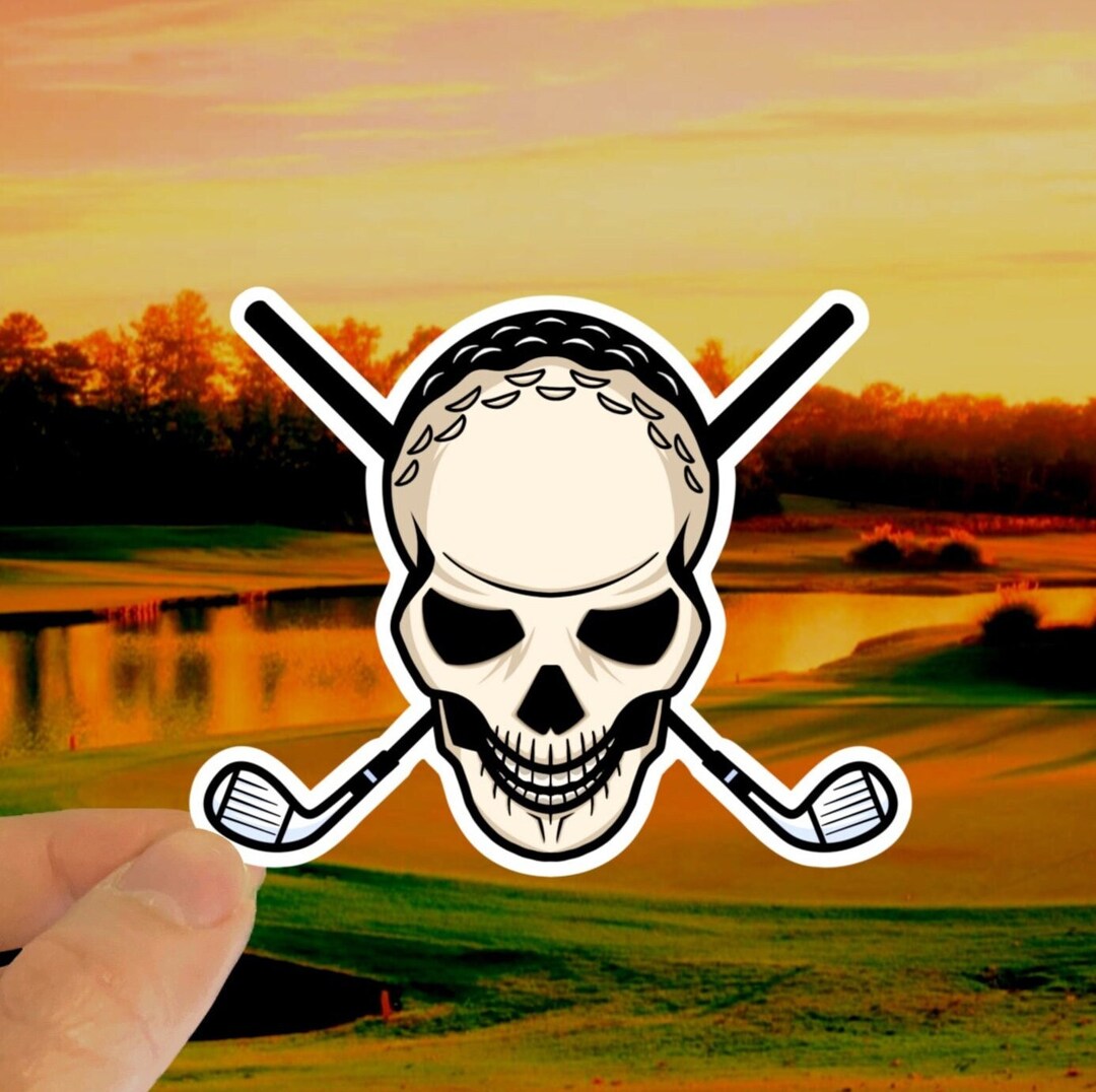 Golfing, Golf Sticker, PGA, PGA Tour, Golfing Sticker, Skull, Skull ...