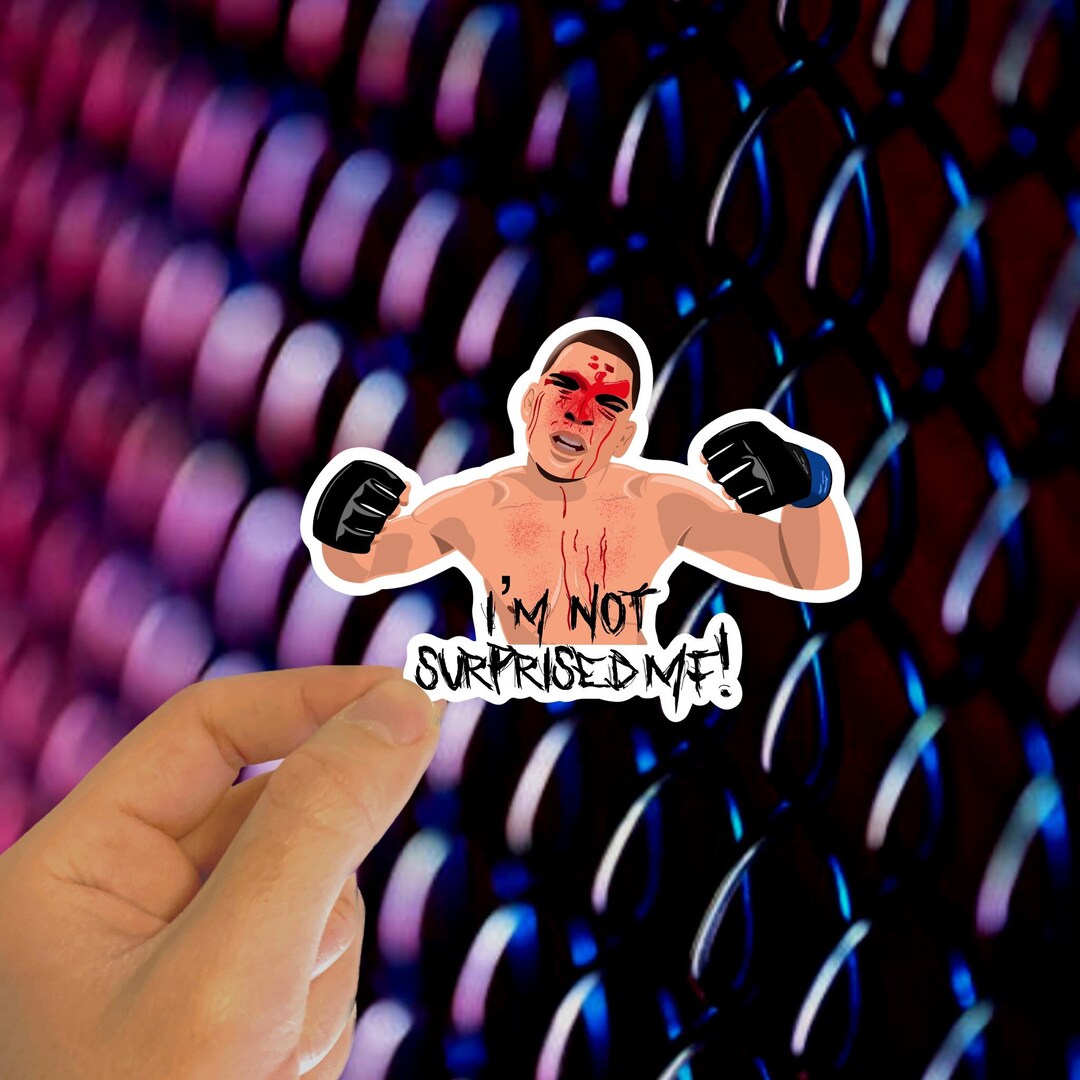 Nate Diaz Sticker, Nate Diaz, UFC, UFC Sticker, War Diaz, Diaz Brothers ...