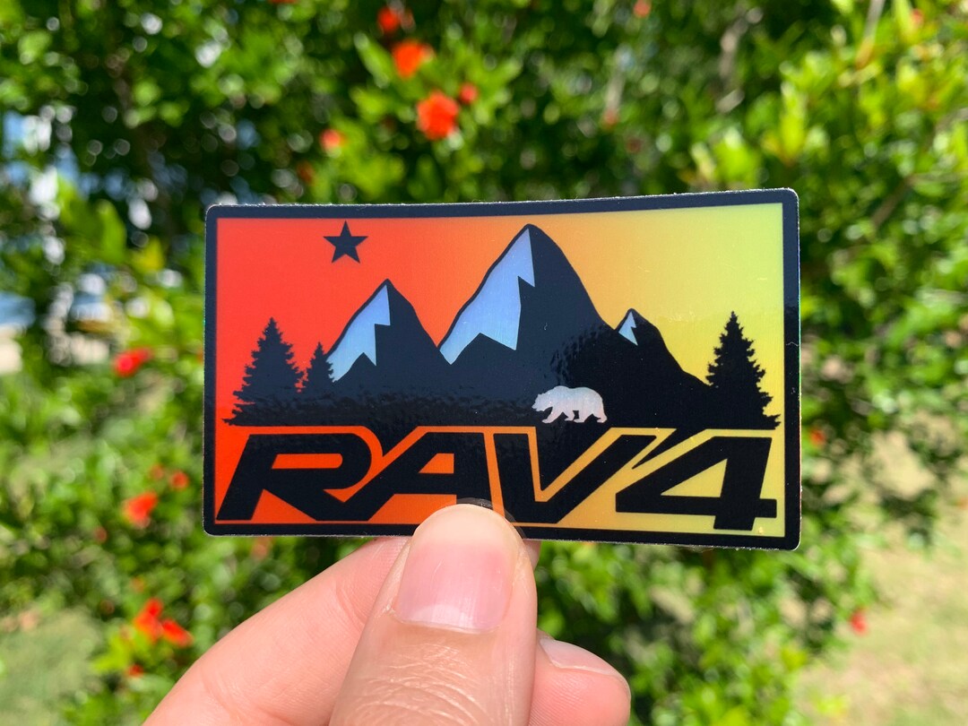 RAV4 Sticker, RAV4 Holographic Sticker, Toyota Sticker, Toyota ...