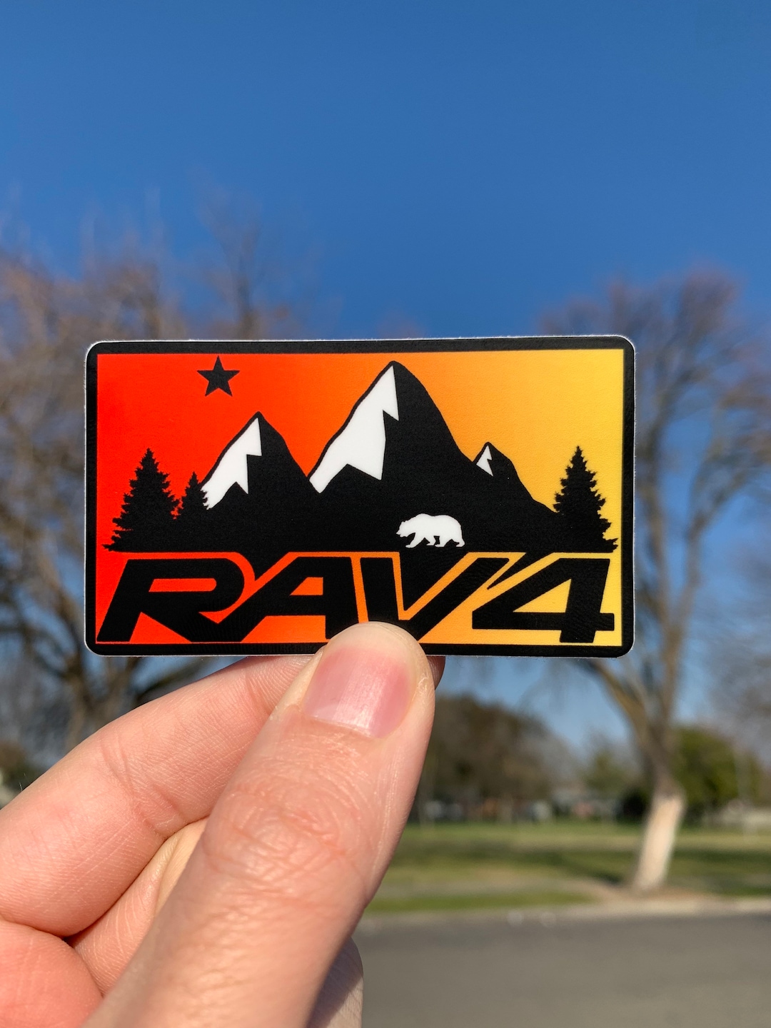 Toyota RAV4 Sticker, Toyota RAV4 Tri-color Sticker, RAV4 Sticker ...