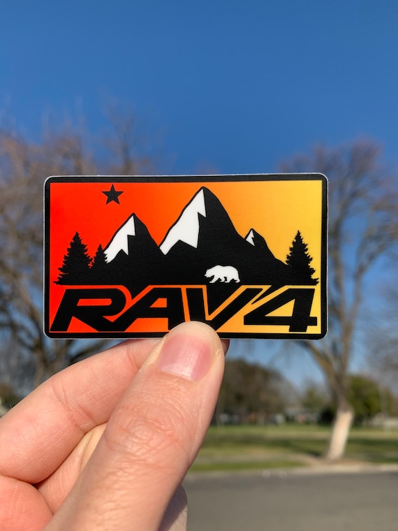 Toyota RAV4 Sticker Toyota RAV4 Tri-color Sticker RAV4 | Etsy