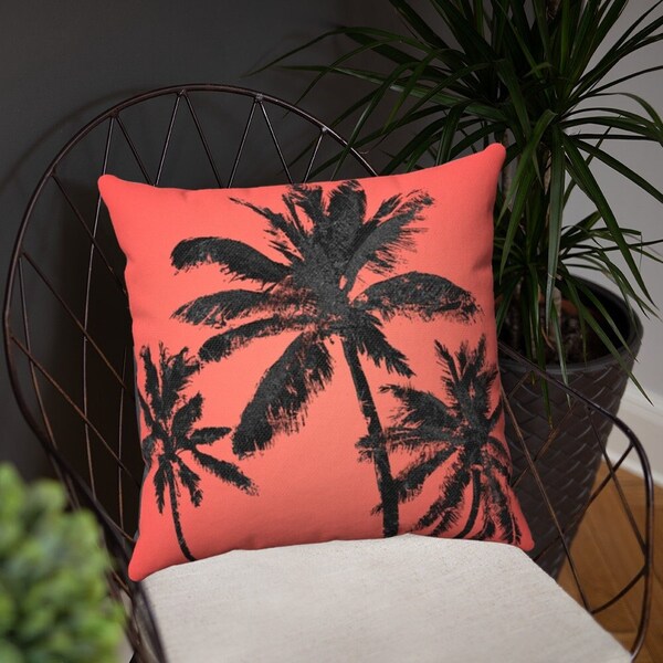 Palm Trees Pillow - Etsy