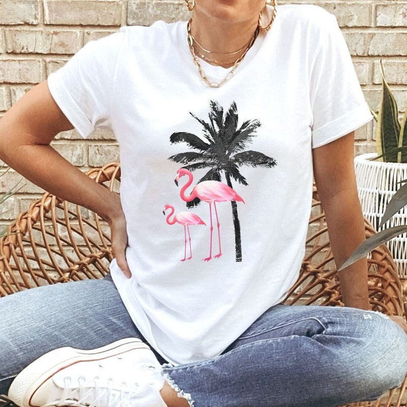 Flamingo T Shirts for Women - Etsy