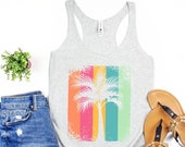Palm Tree Tank Top Palm Tree Shirt Vacay Mode Vacation - Etsy