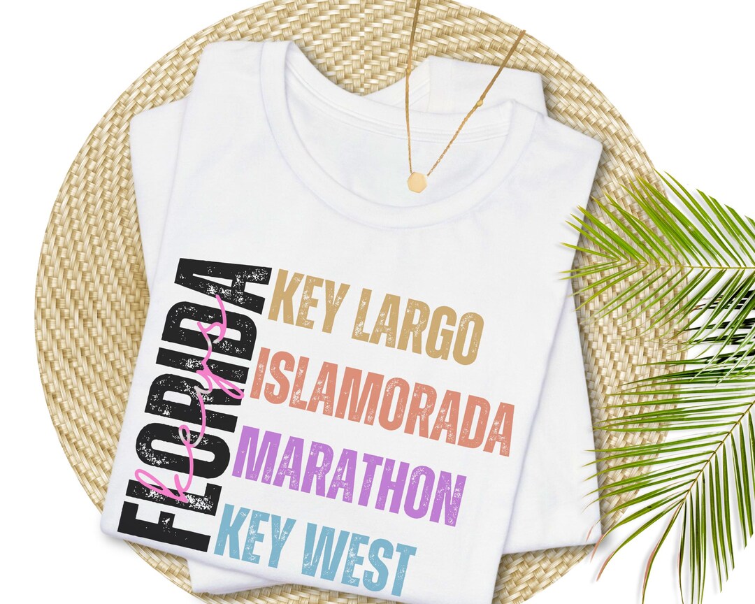 Florida Keys Shirt Key West Shirt Islamorada Tshirt Florida Beach T ...