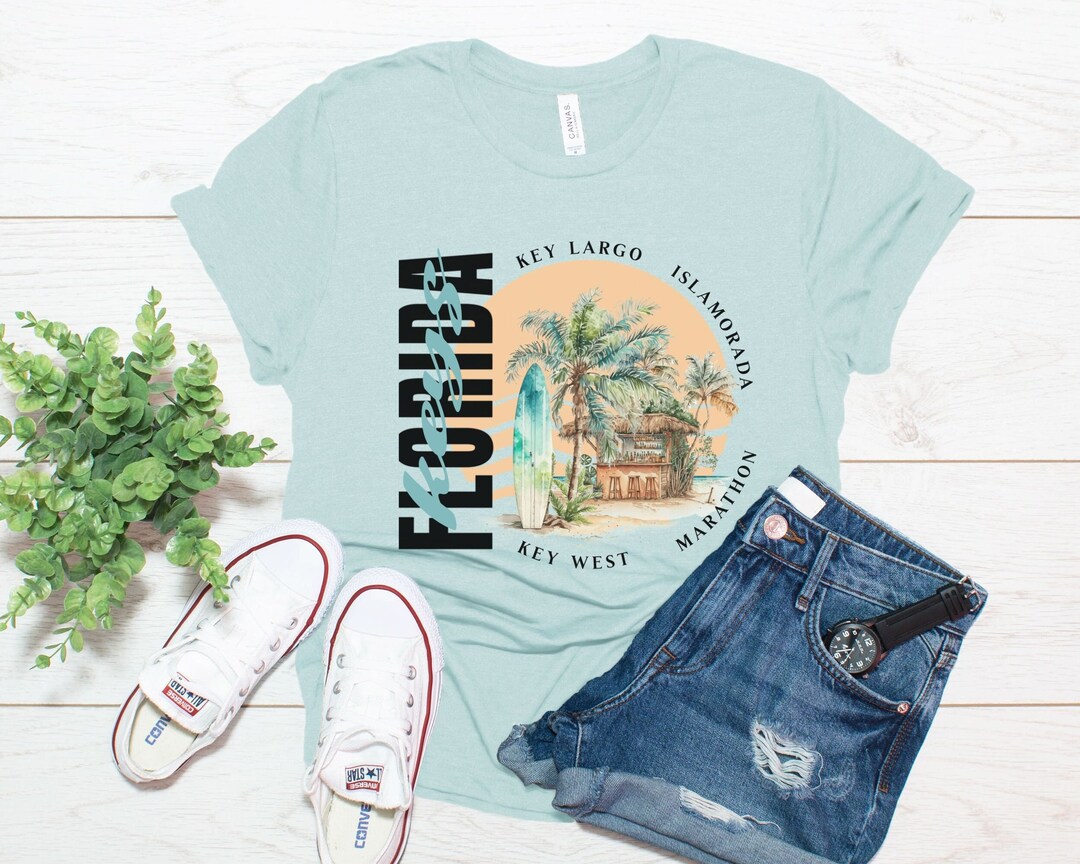Florida Keys Shirt Key West T Shirt Islamorada T-shirt Florida Beach ...