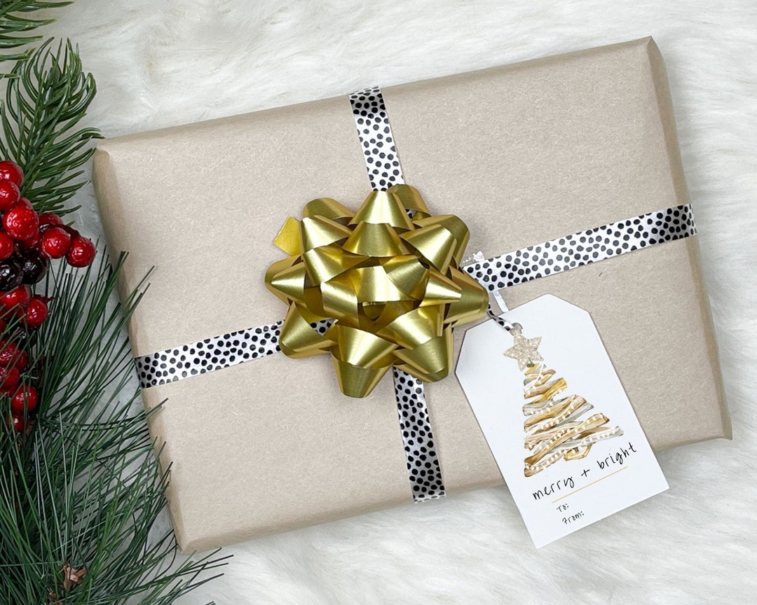 To From Gift Tag Printable, Printable Christmas Gift Tags, Modern ...