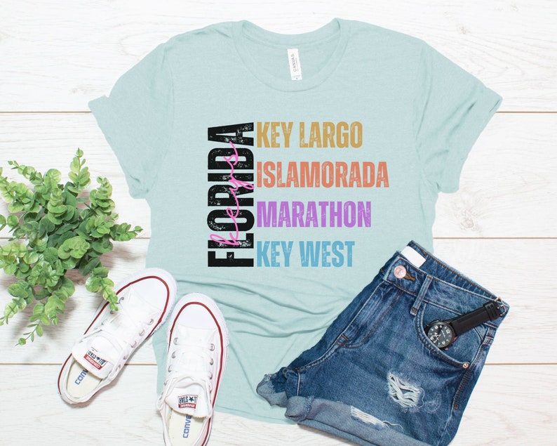 Florida Keys Shirt, Key West Shirt, Islamorada Tshirt, Florida Beach T ...