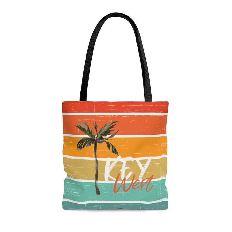 Key West Tote Bag Key West Gift Florida Keys Souvenir FL Tropical Beach ...