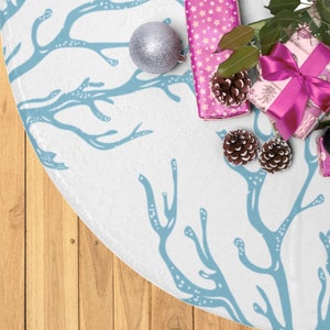 Coral Reef Christmas Tree Skirt Coastal Christmas Hawaii - Etsy