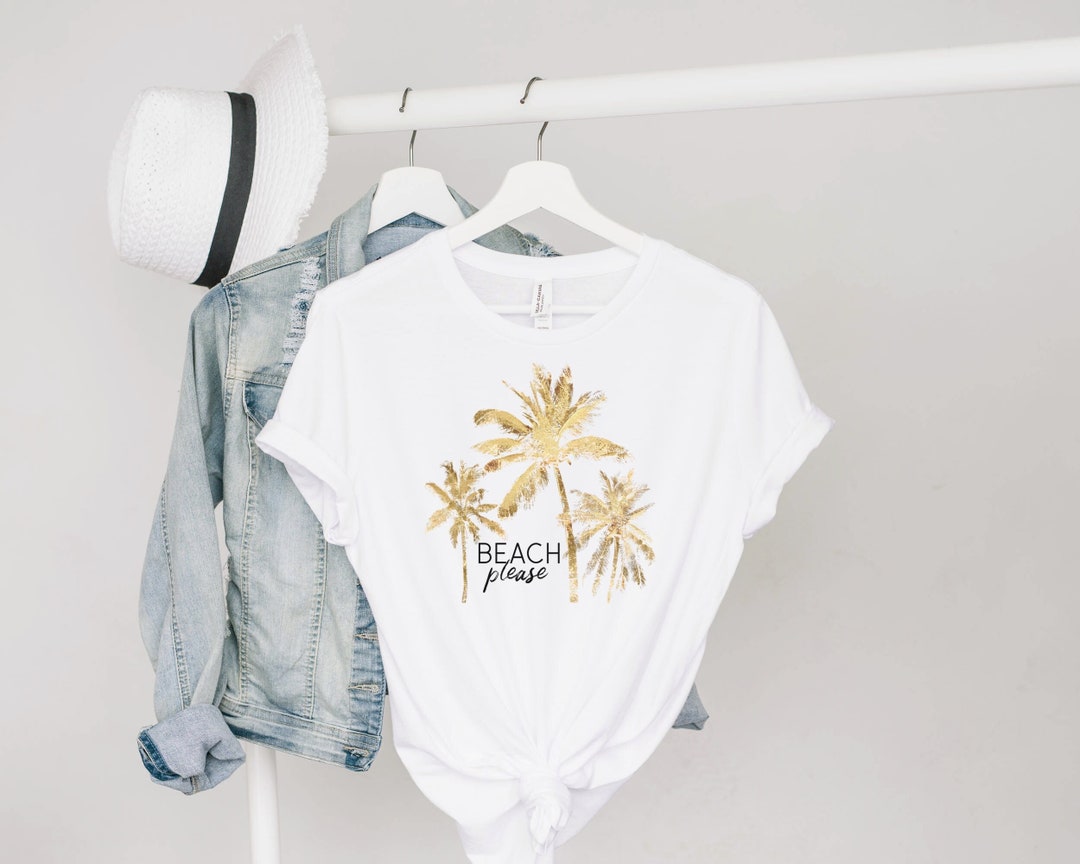 Palm Tree Tshirt, Palm Beach Chic, Beach Tshirt, Beach Lovers Gift ...