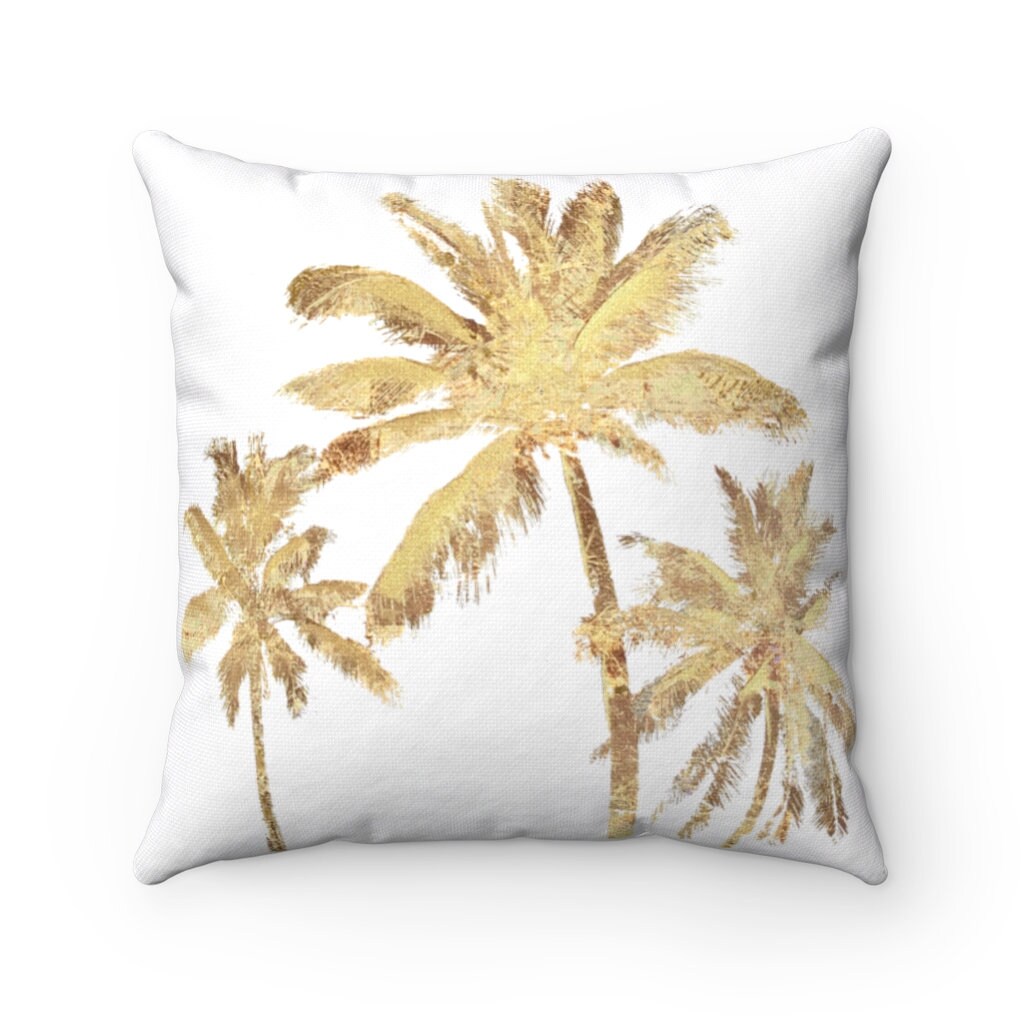 Palm Tree Pillow Cover Beach Decor Beach Print Coastal | Etsy