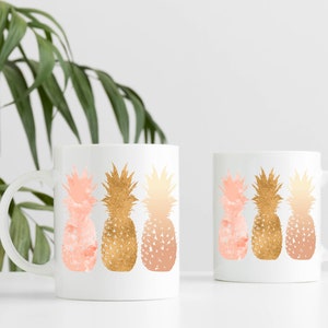 Pineapple Mug, Pineapple Coffee Mug, Pineapple Gift, Coastal Decor ...