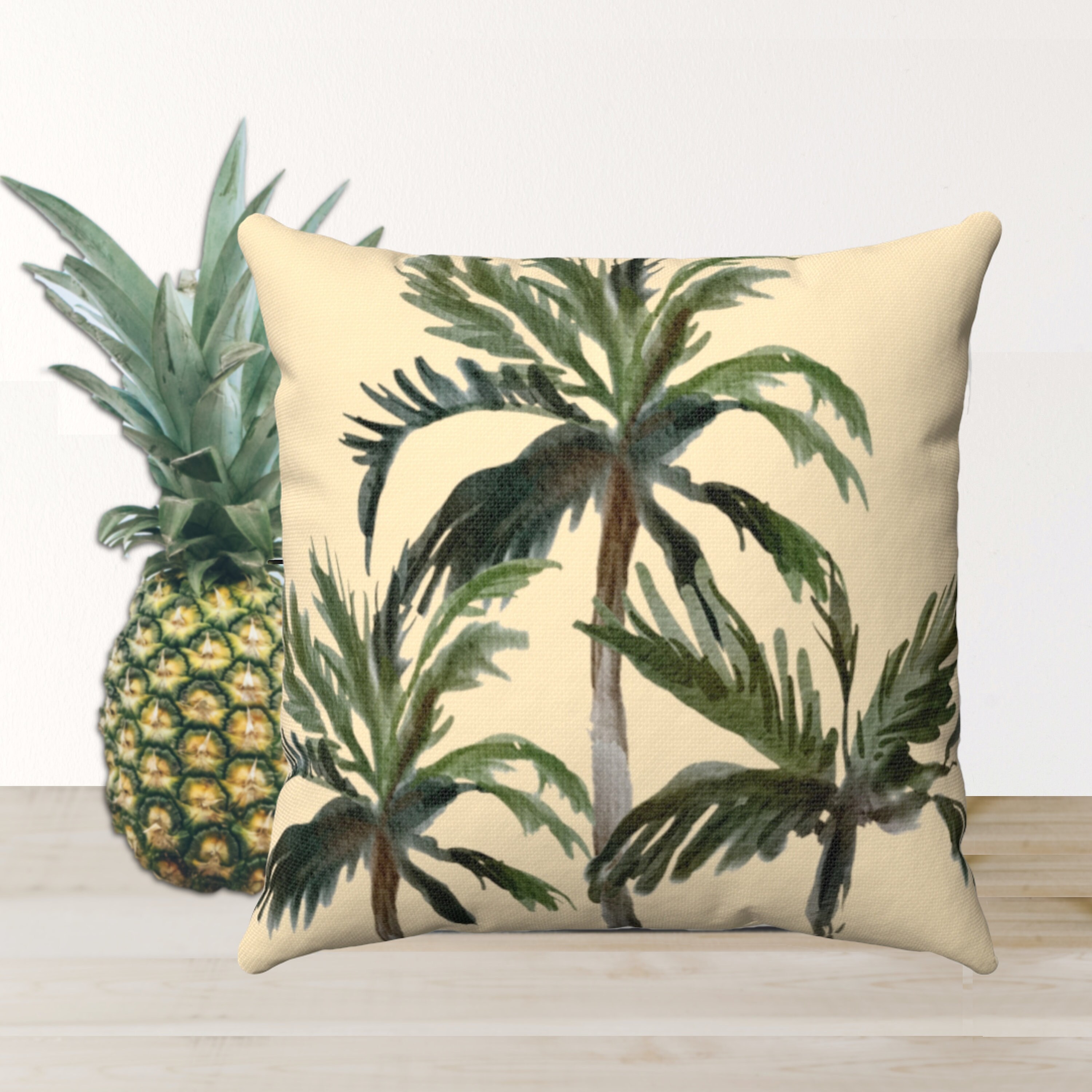 Palm Tree Pillow Cover Beach Pillow Coastal Decor Beach - Etsy