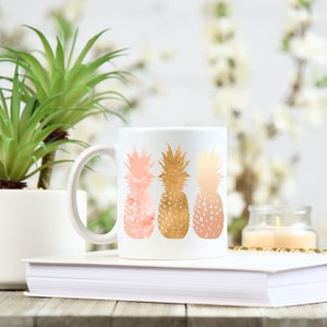 Pineapple Mug, Pineapple Coffee Mug, Pineapple Gift, Coastal Decor ...