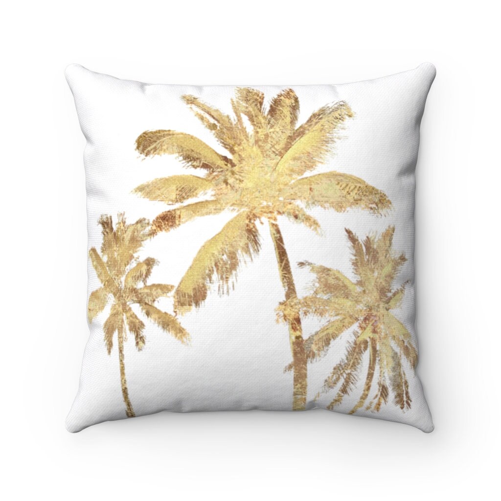 Palm Tree Pillow Cover Beach Decor Beach Print Coastal | Etsy