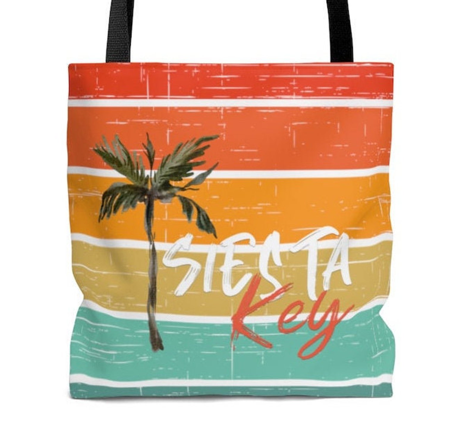 Siesta Key Tote Bag Siesta Key Gift Siesta Key Fl Bag - Etsy