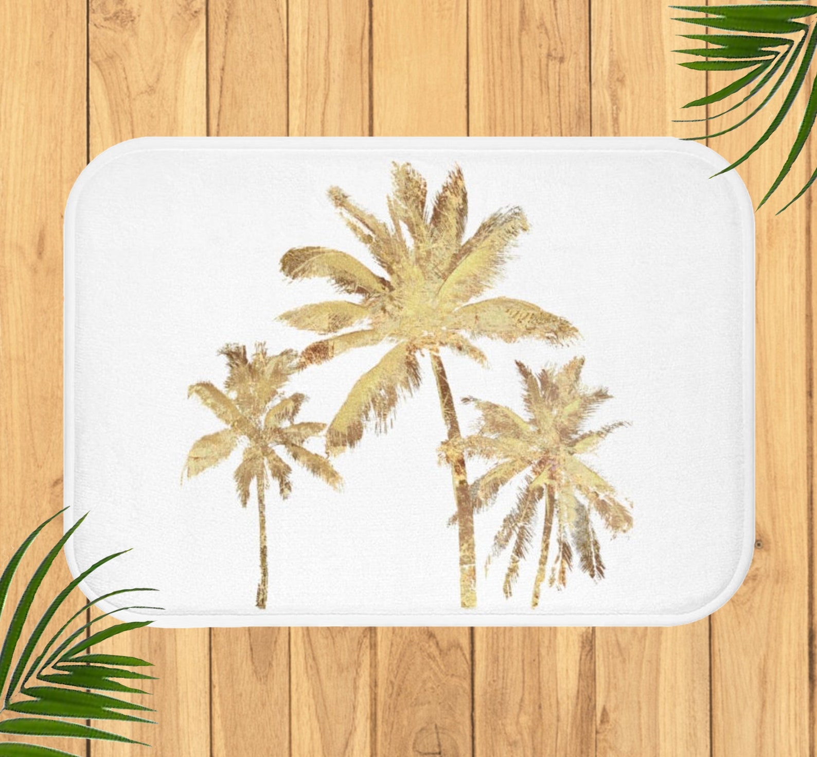Palm Tree Decor Bath Mat Beach Decor Coastal Decor Beach - Etsy