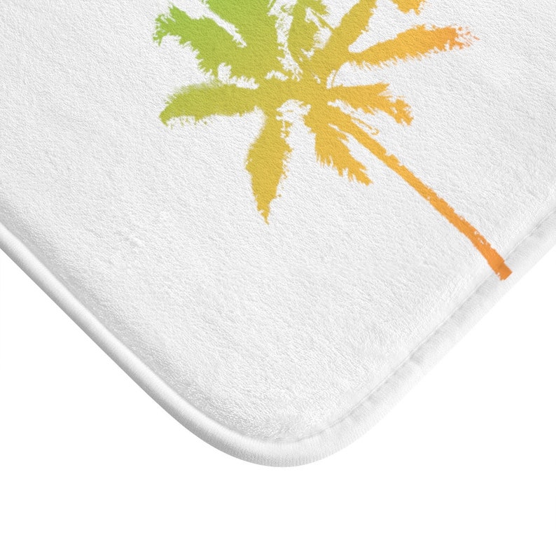 Palm Tree Decor Bath Mat Beach Decor Coastal Decor Beach - Etsy