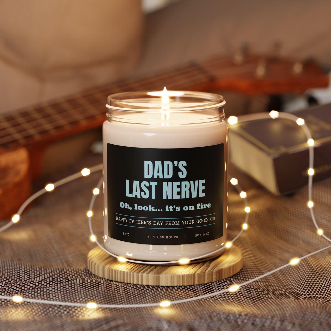 Funny Father's Day Gift Candle for Dad Last Nerve Candle Humorous ...