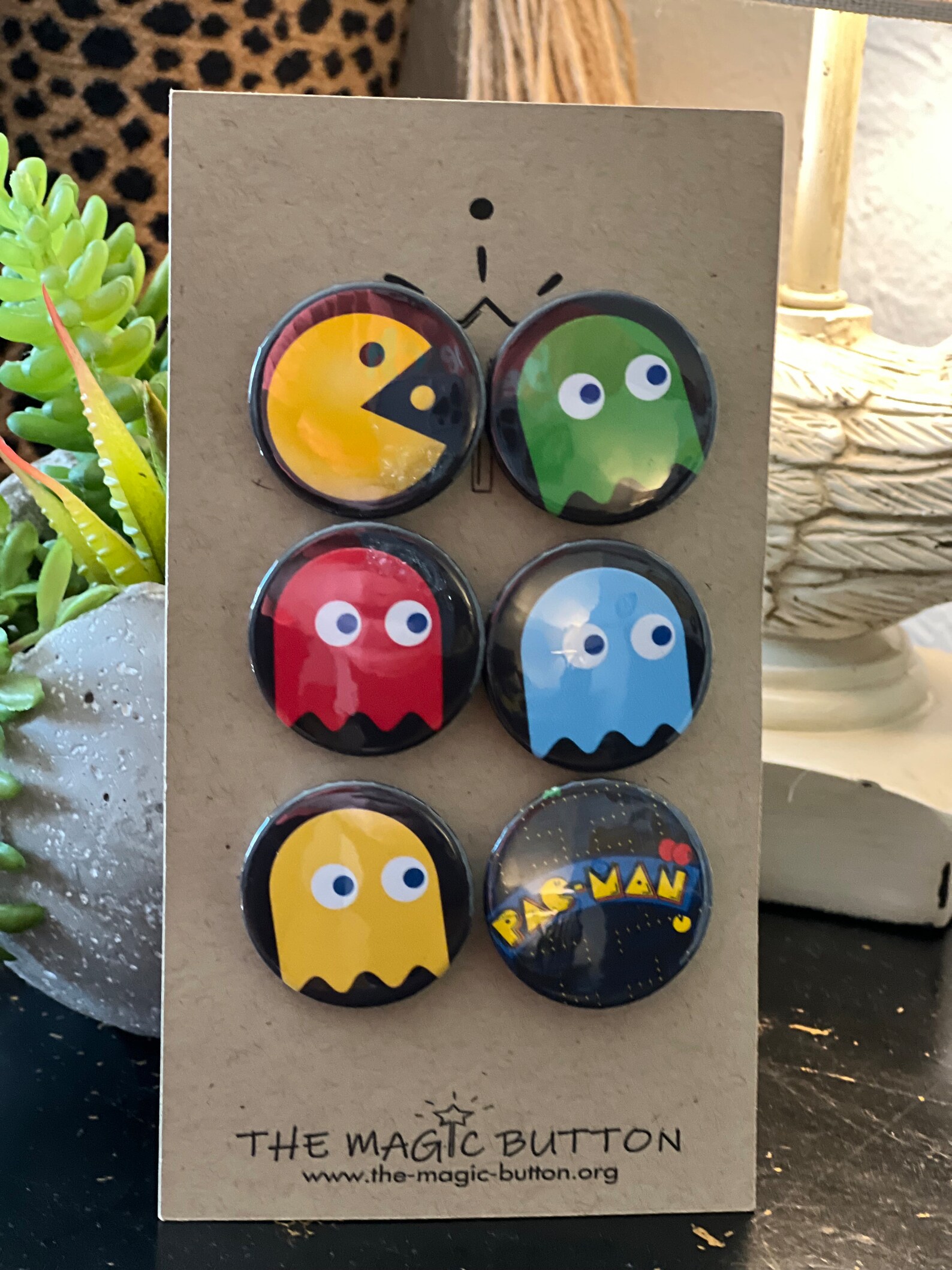 Pacman 1.25 Buttons, Magnets, Keychains, Retractable Badge Clips - Etsy