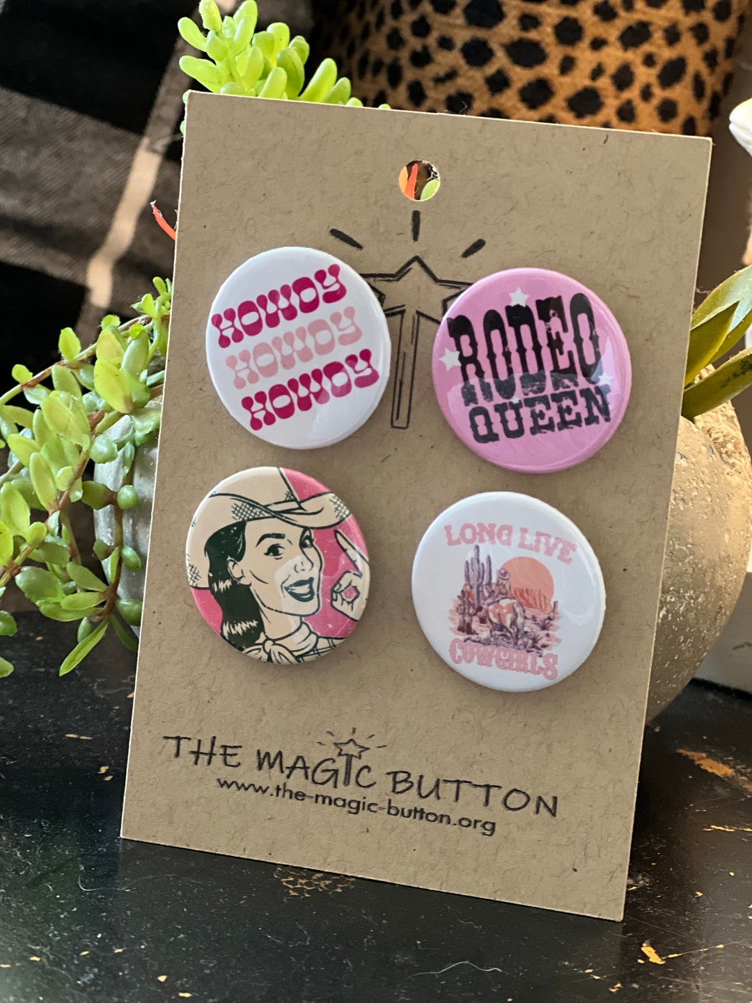 Rodeo 1.25 4 Pack Button Pins - Etsy