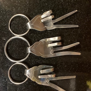 Fork Peace Sign Keyring up Cycled Vintage Cutlery - Etsy