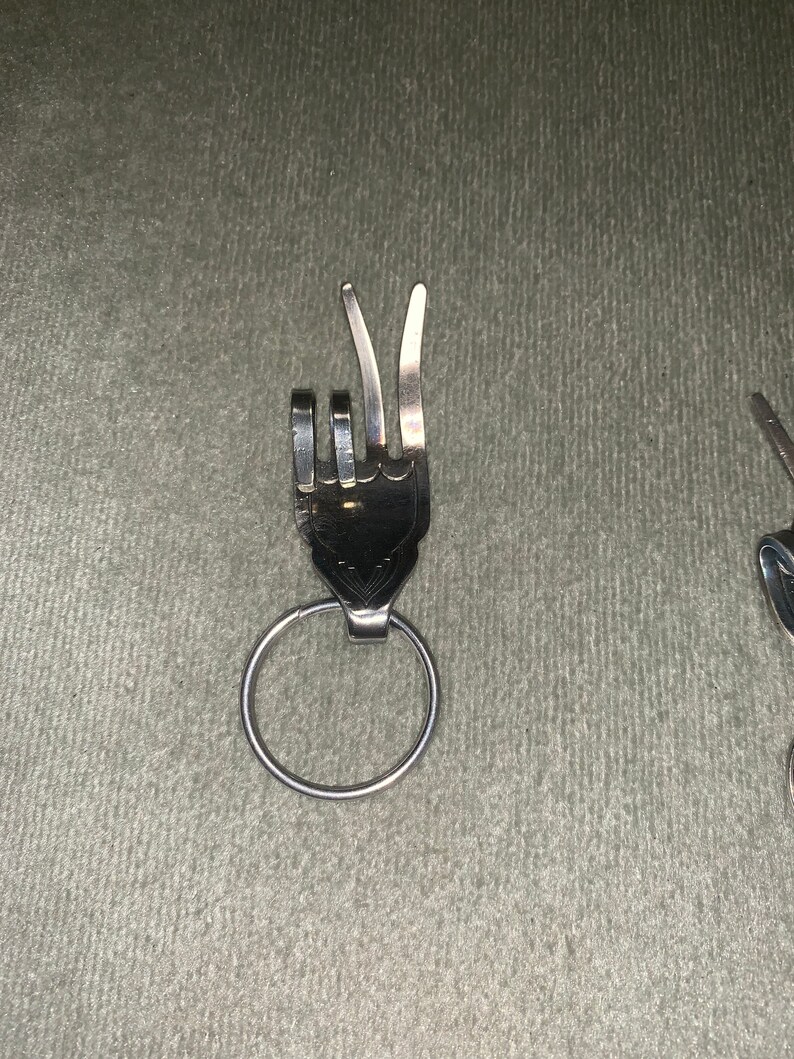 Fork Peace Sign Keyring up Cycled Vintage Cutlery - Etsy