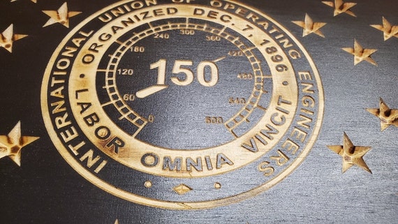 Custom Union Support Wooden Flag | Etsy