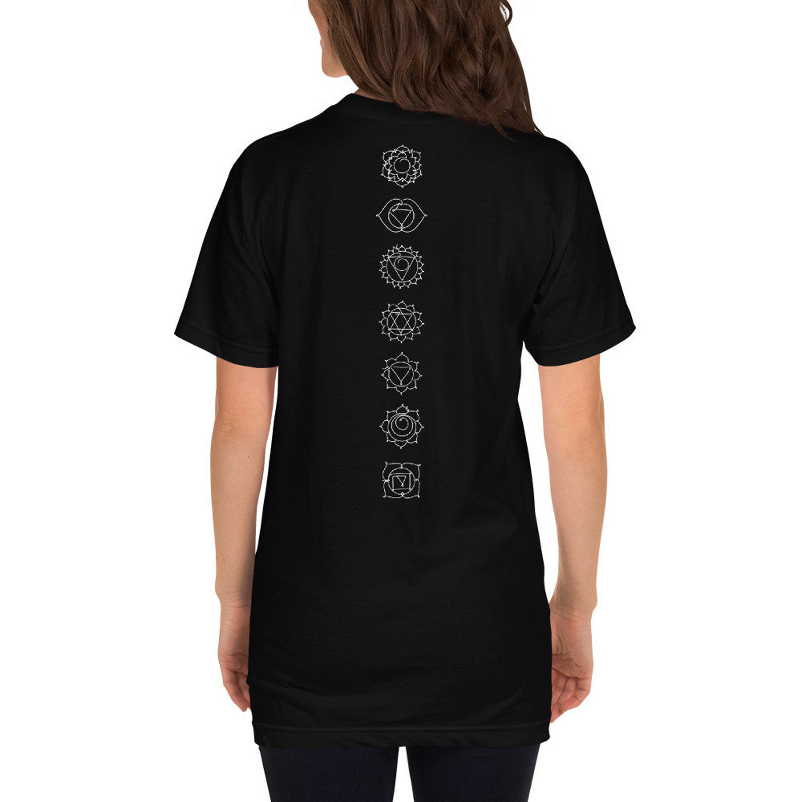Seven Chakras Shirt // Chakra Symbols Shirt // Yoga Shirt // Mandala ...