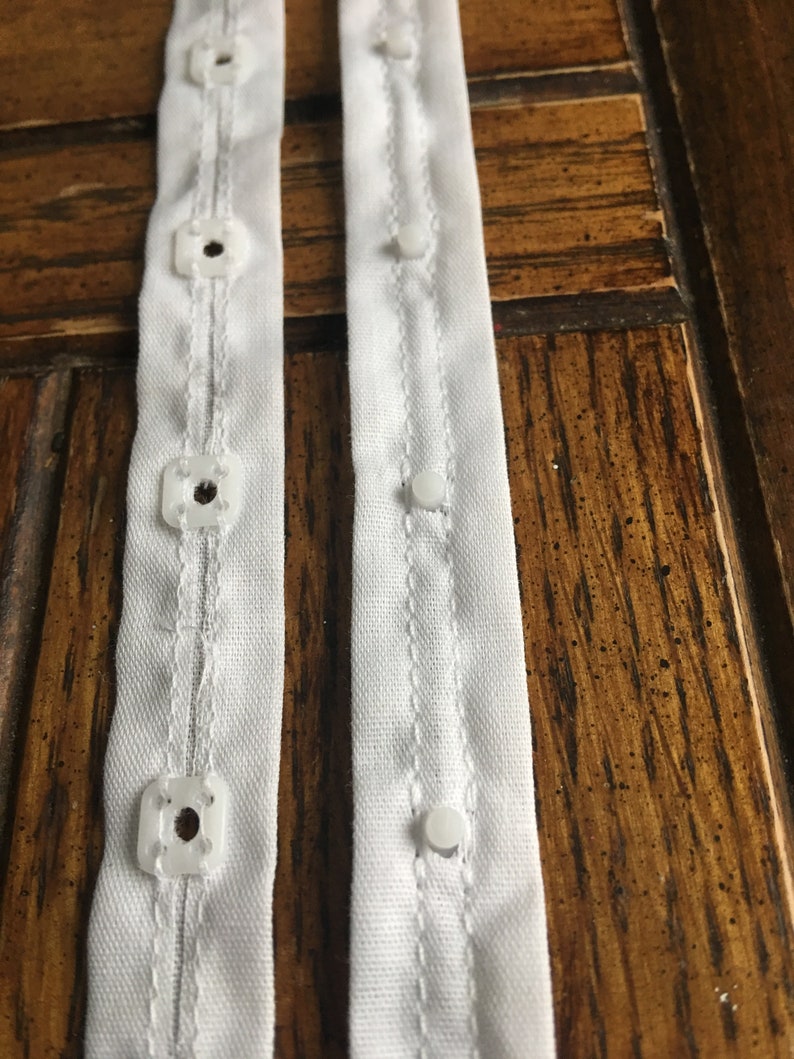White Snap Tape 1 1/4 Spacing great quality | Etsy