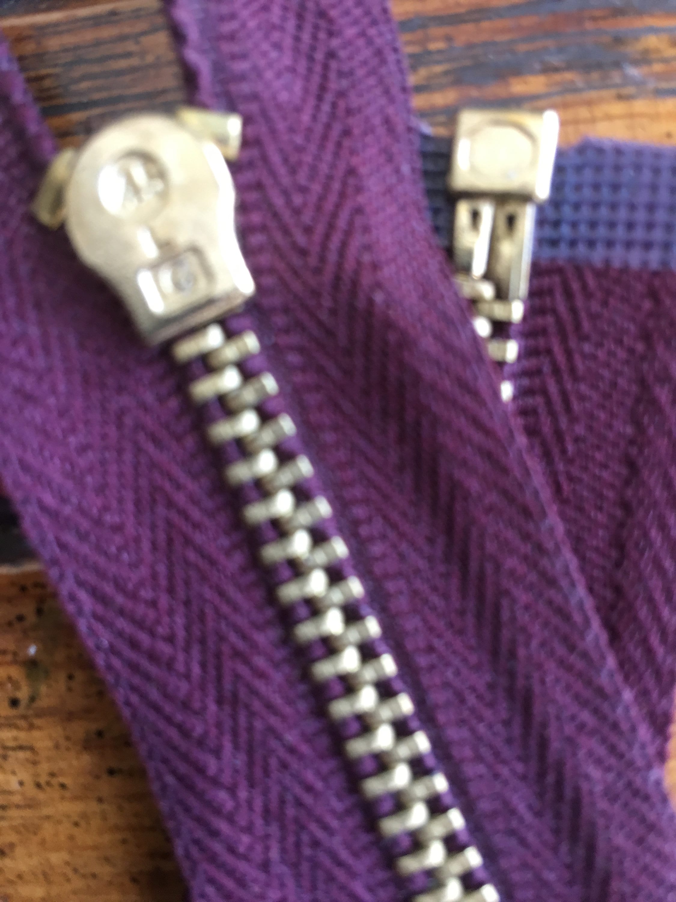 TWO FOR ONE 18 Deep Purple Zipper W/4.5 Solid Brushed - Etsy UK