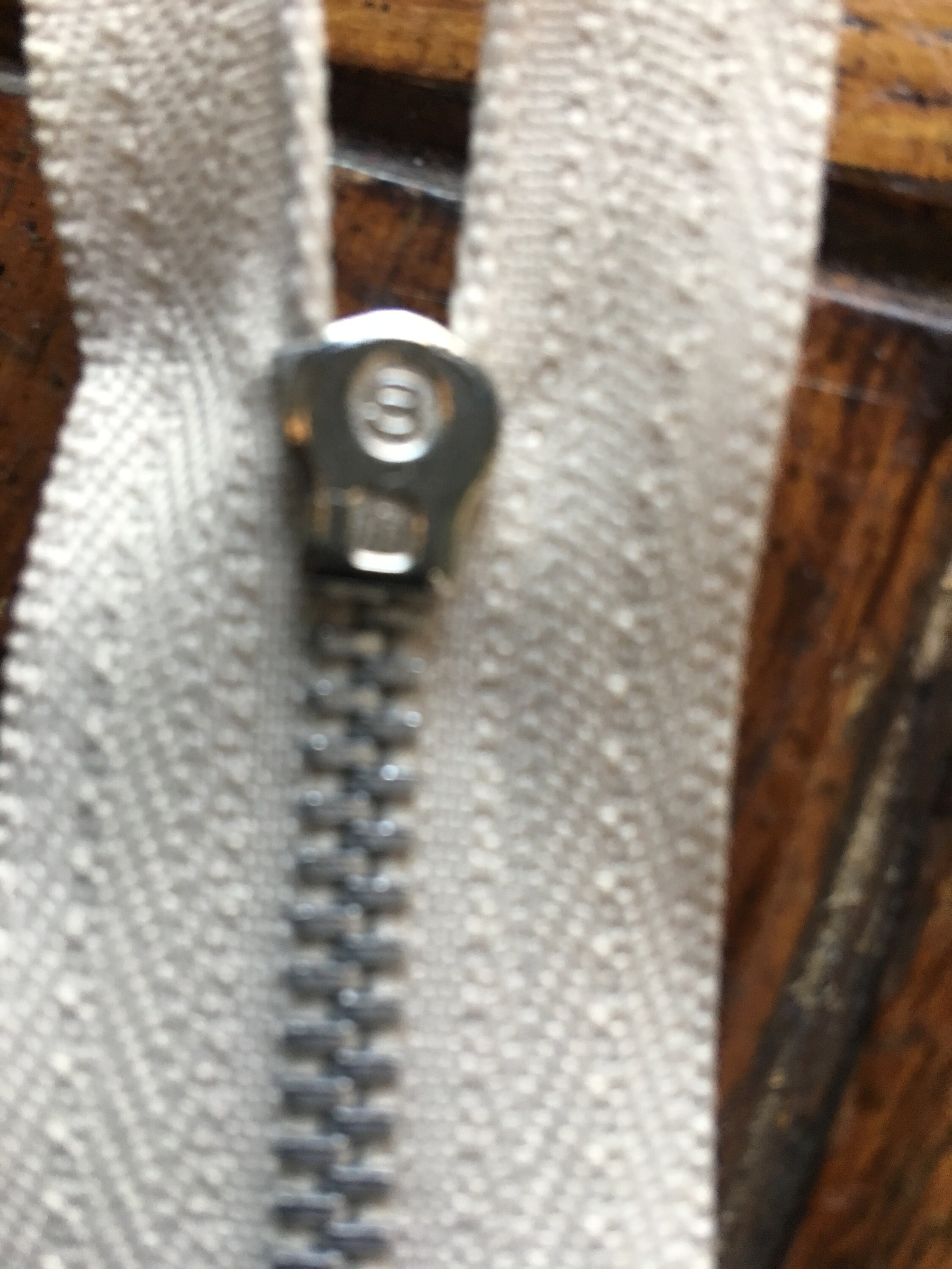 4 Inch Open Top Tan Zipper W/silver Teeth & Pulls first - Etsy Denmark