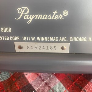 Vintage 1960's Paymaster Ribbon Writer Mint, Mint Condition.. - Etsy