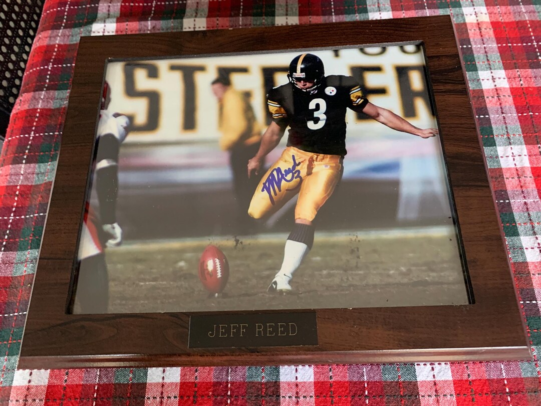 Pittsburgh Steeler's Jeff Reed Autographed Plaque ~great Picture ...