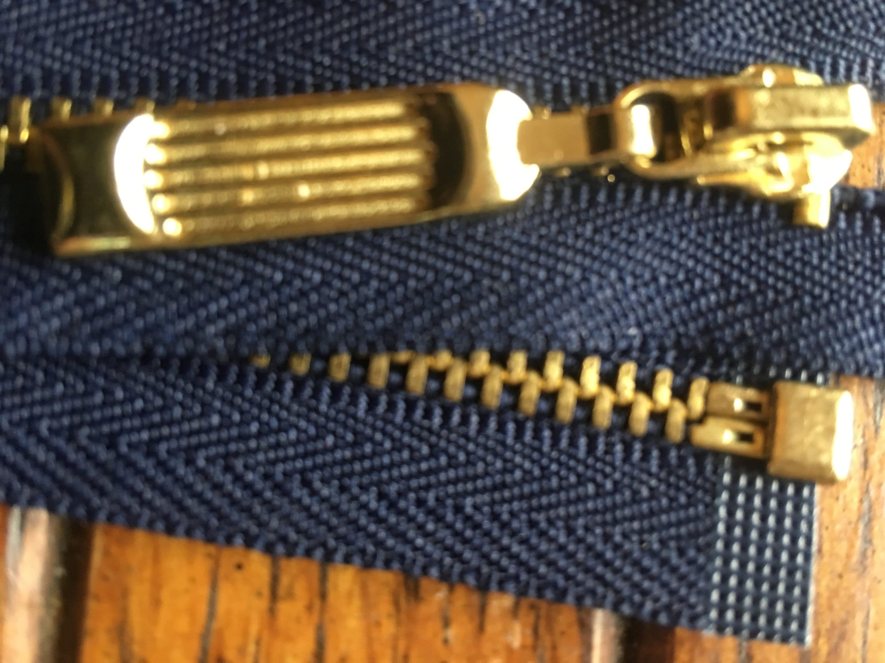 18 Inch Separating Zipper W/solid Brass Special Pull 4.5 | Etsy