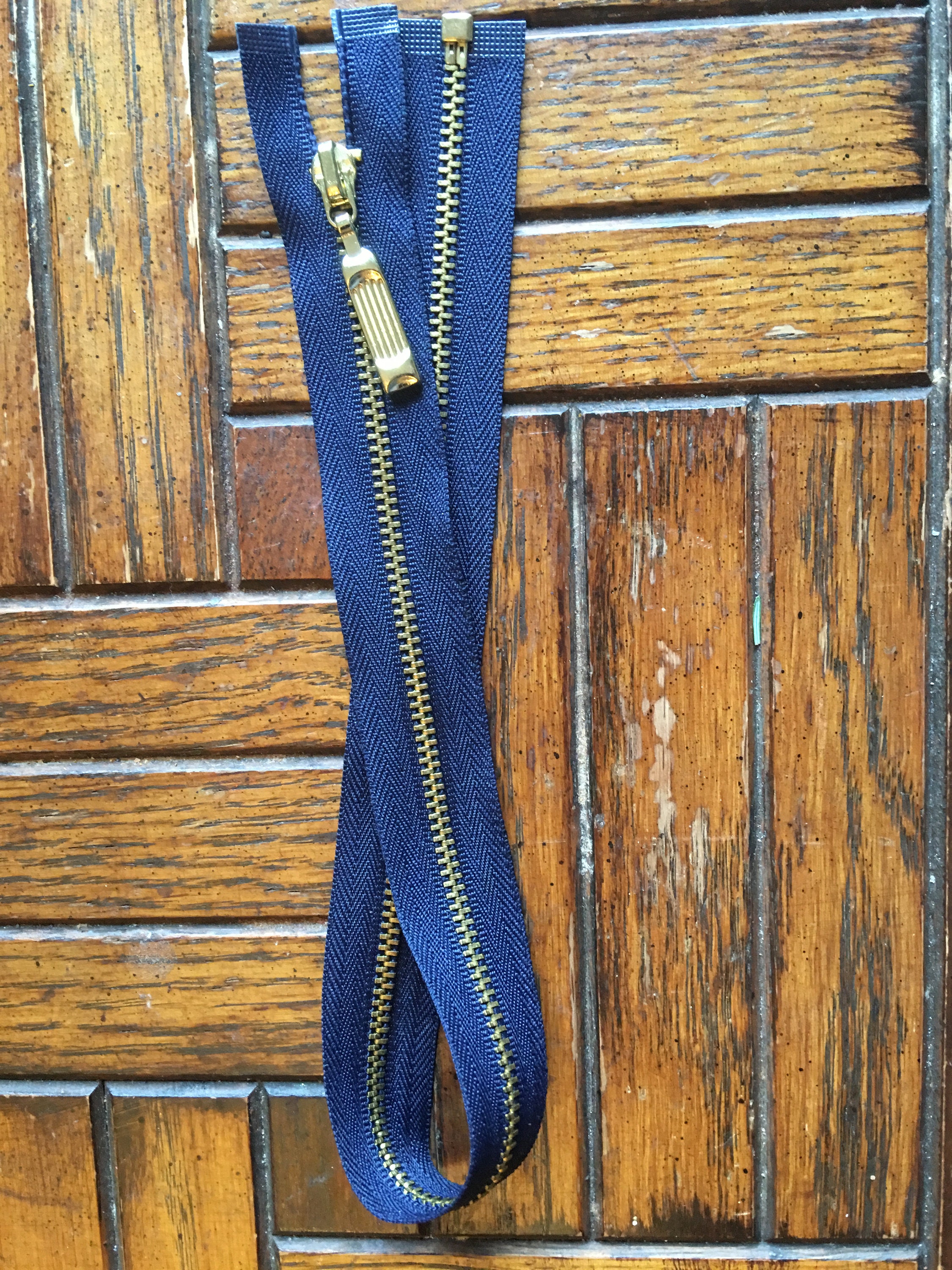 18 Inch Separating Zipper W/solid Brass Special Pull (4.5) ~FIRST ...