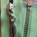 20 Inch Spring Green Zipper W/#4.5 Solid Brass Teardrop Pull ...