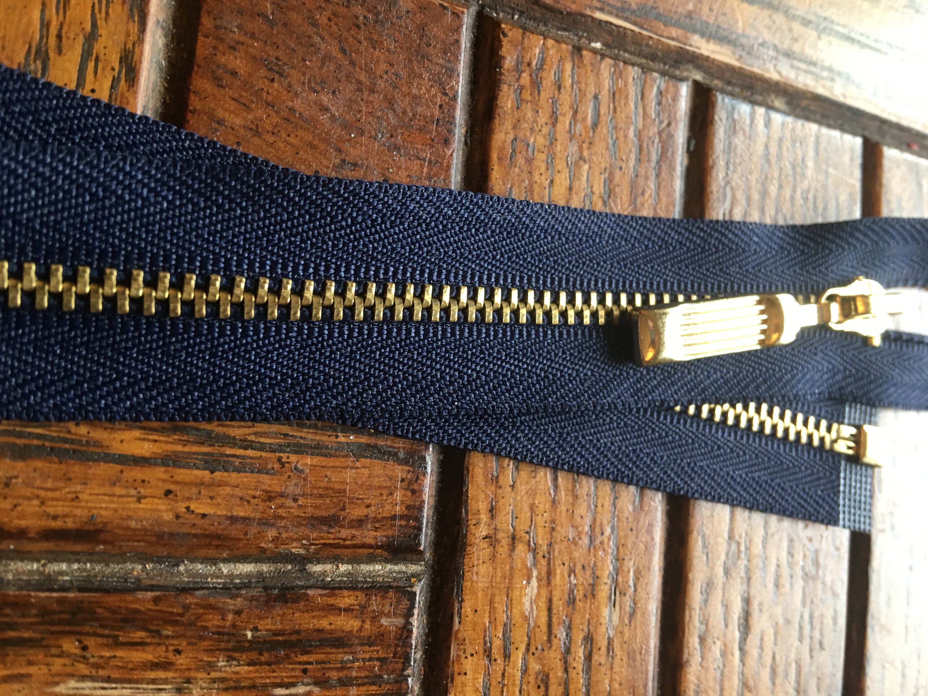 18 Inch Separating Zipper W/solid Brass Special Pull (4.5) ~FIRST ...