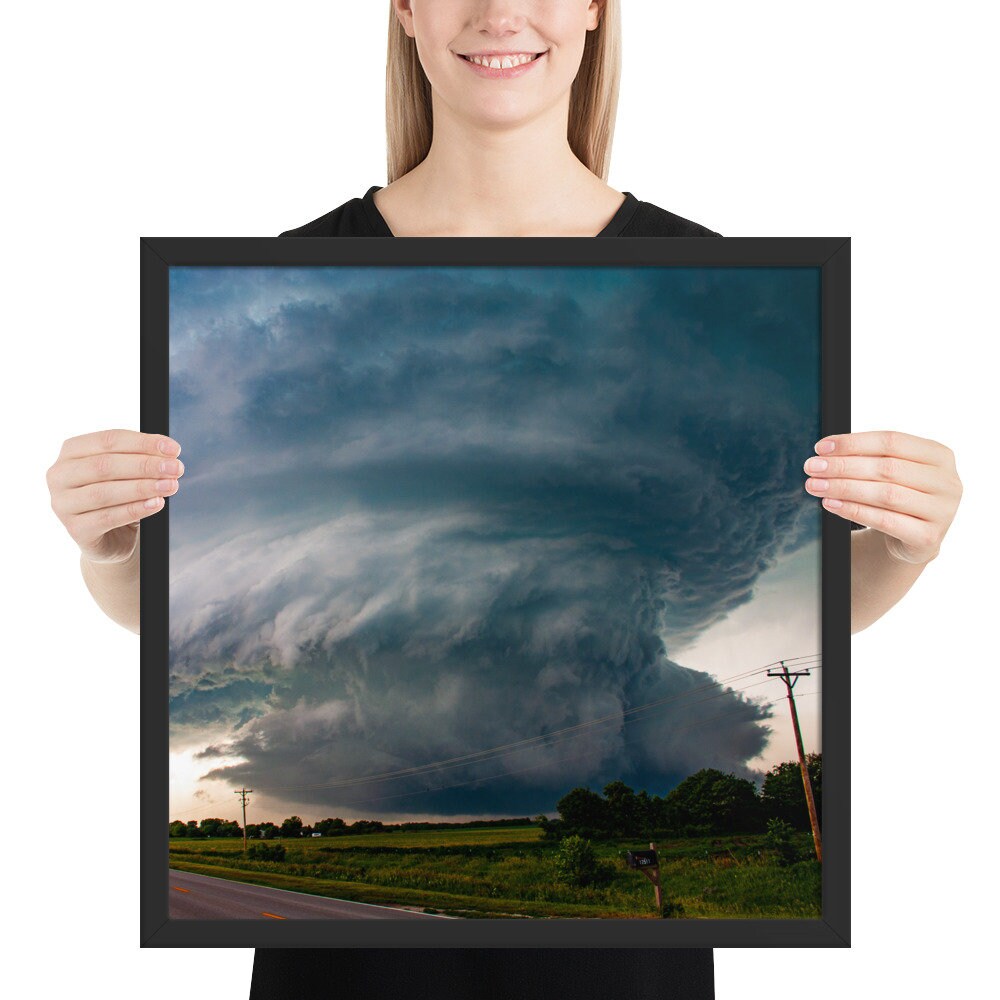 Mesocyclone Supercell Thunderstorm Extreme Weather Framed Poster - Etsy