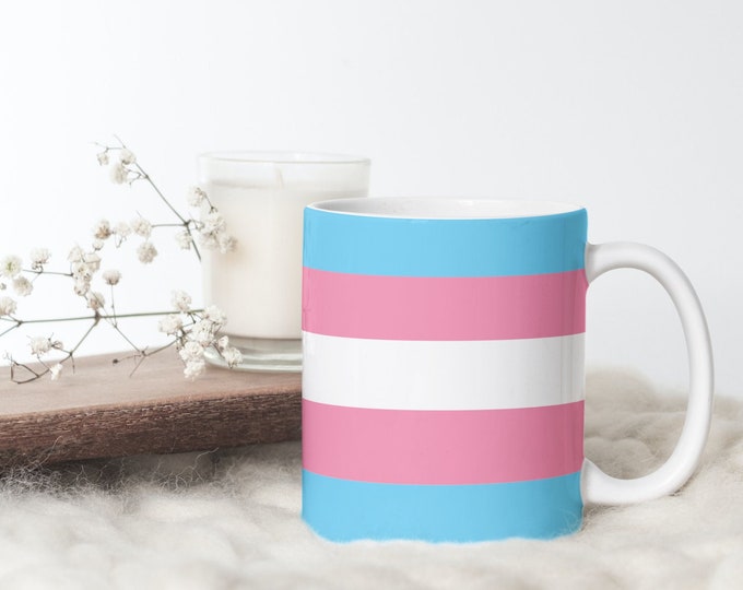 Large Transgender Mug, Trans Pride Mug, Trans Mug, Transgender Pride ...