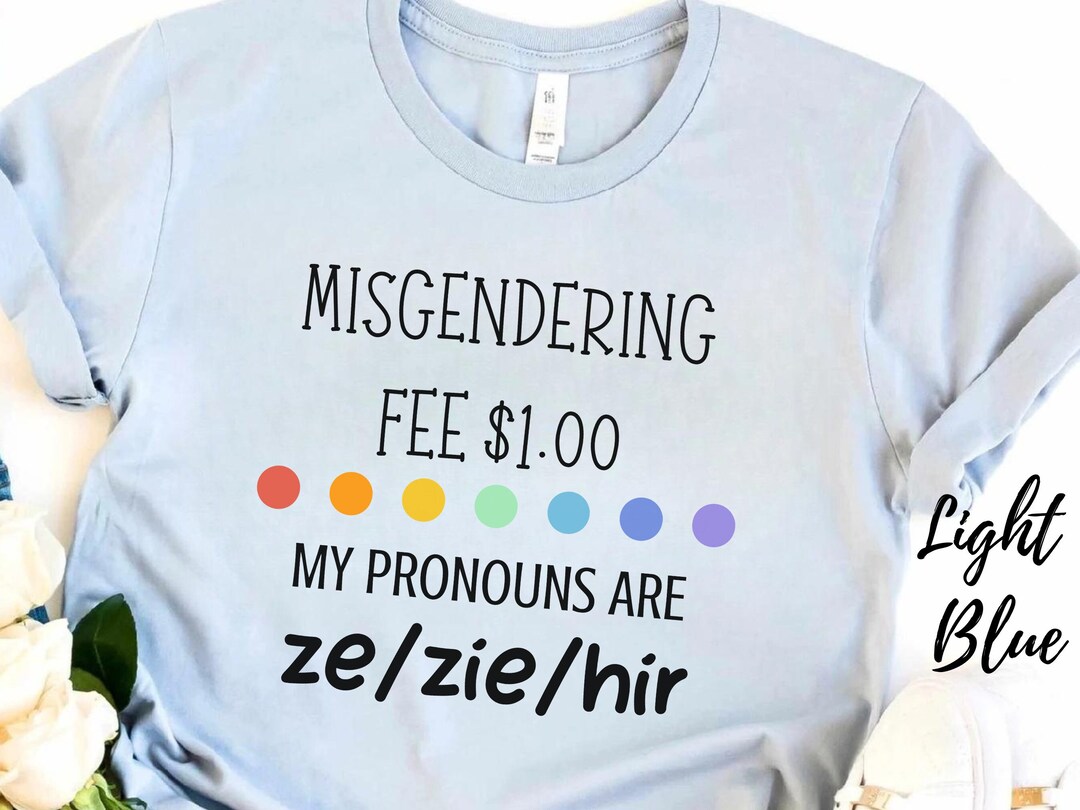 Ze Zie Hir Pronouns Shirt Ze Zie Hir Pride Month Shirt Nonbinary Tshirt ...