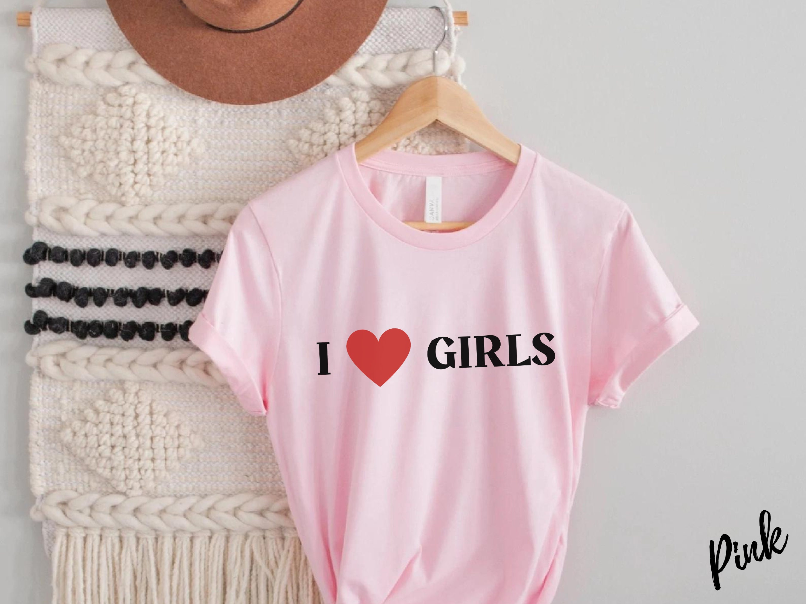 I Love Girls Shirt I Heart Girls Shirt Lesbian Tshirt Gay Pride Shirt ...
