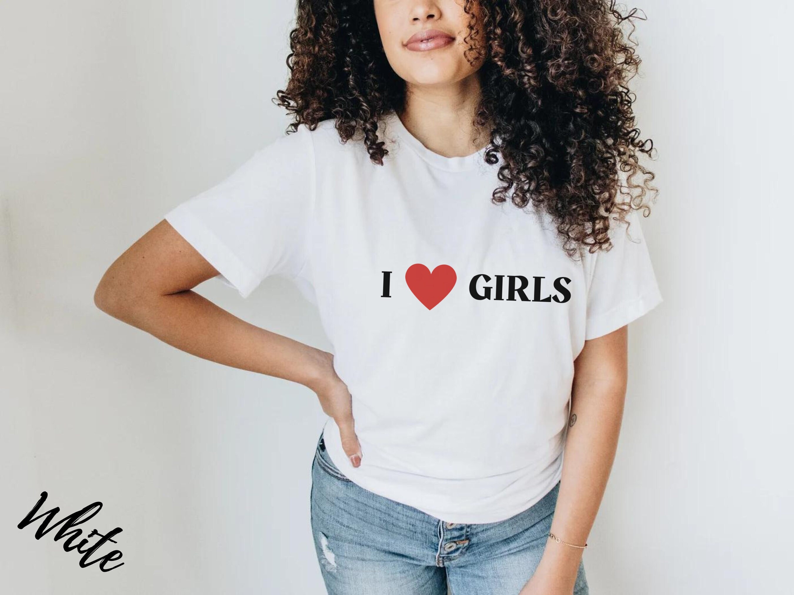 I Love Girls Shirt I Heart Girls Shirt Lesbian Tshirt Gay Pride Shirt ...