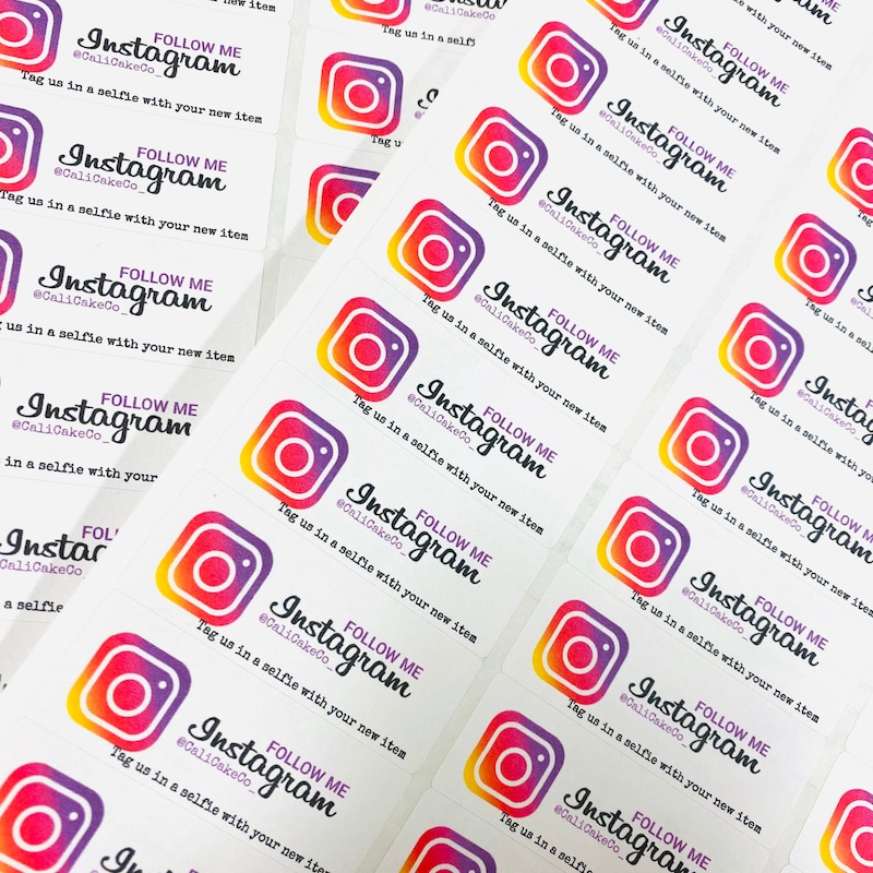 Custom Instagram Stickers - Etsy