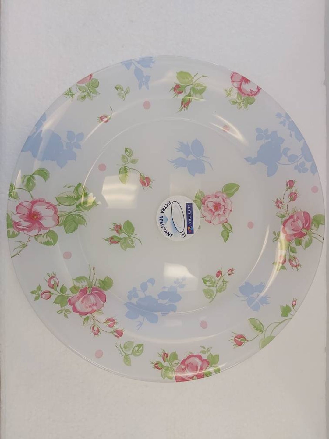 Luminarc 27cm Dinner Plate Rose. Brand New. - Etsy
