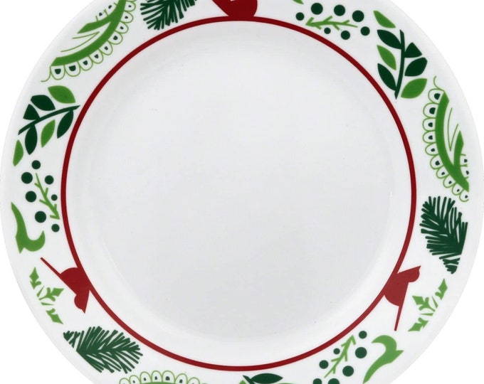Corelle 10.5" Dinner Plate Christmas Birds and Boughs. Brand New. - Etsy